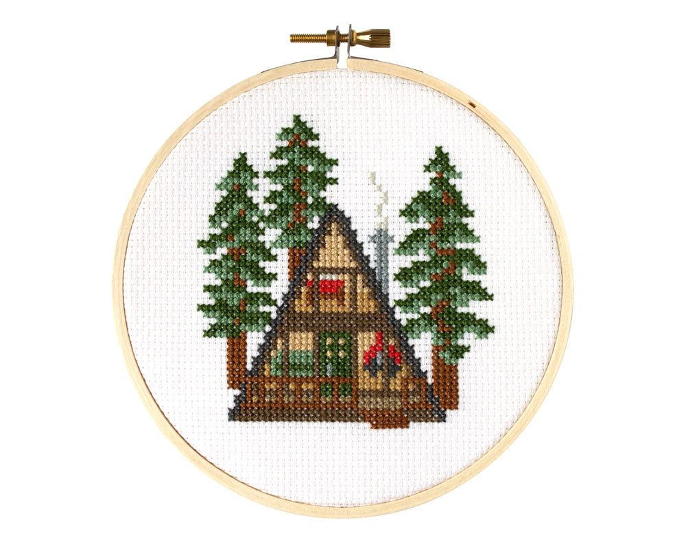 Mini Counted Cross Stitch Kit | Rainbow | The Stranded Stitch